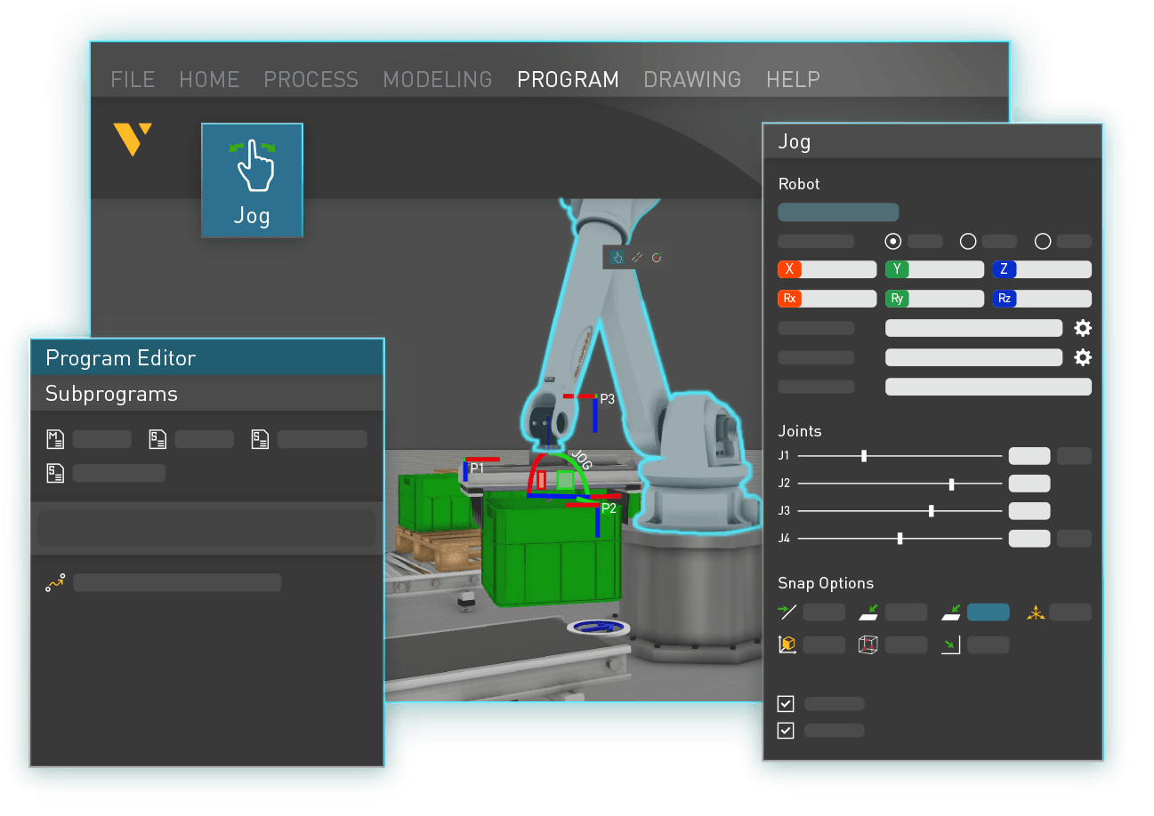Robot Offline Programming Visual Components