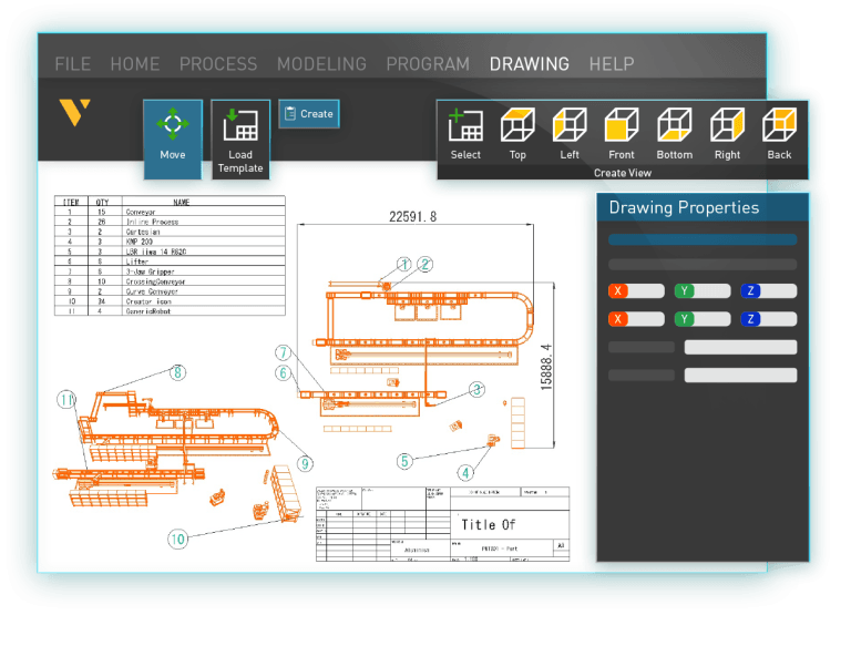 Manufacturing simulation - Visual Components