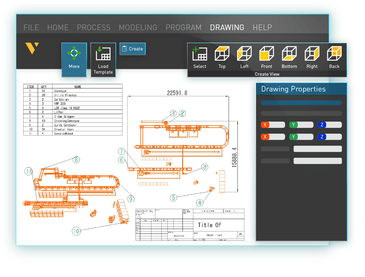 Manufacturing simulation - Visual Components