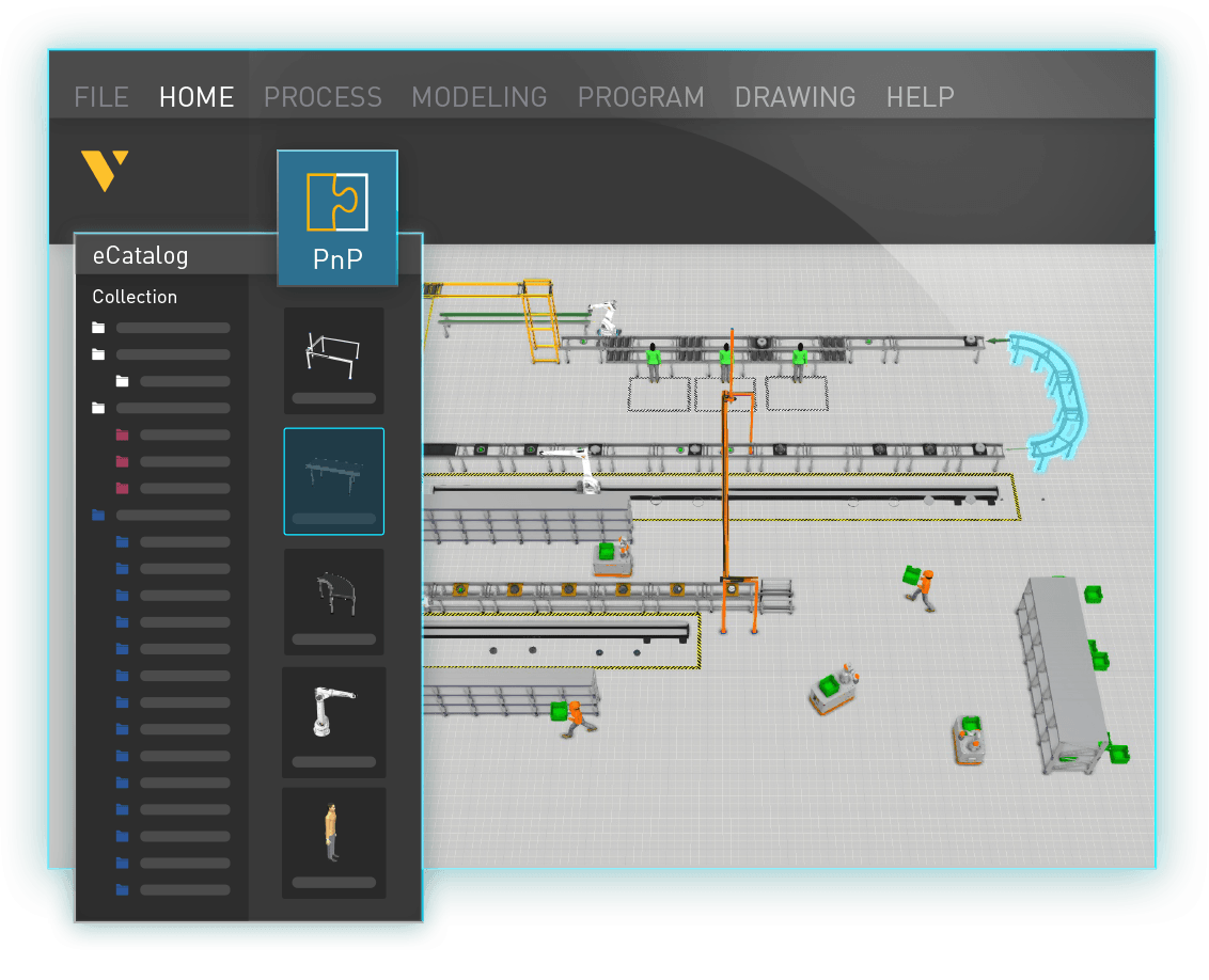 Factory Layout Design Visual Components