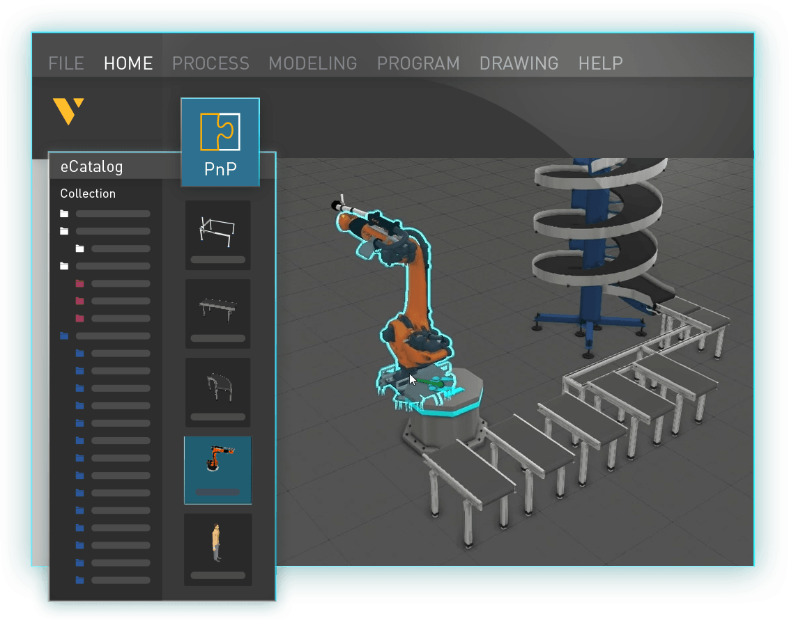 Robot Offline Programming Visual Components
