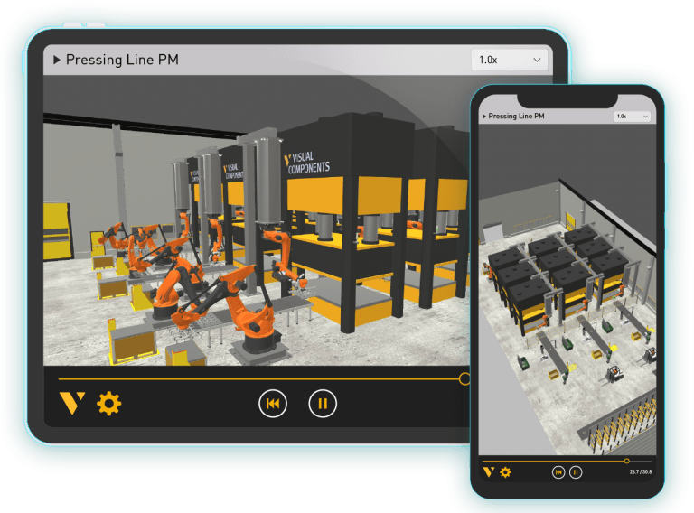 Manufacturing simulation - Visual Components