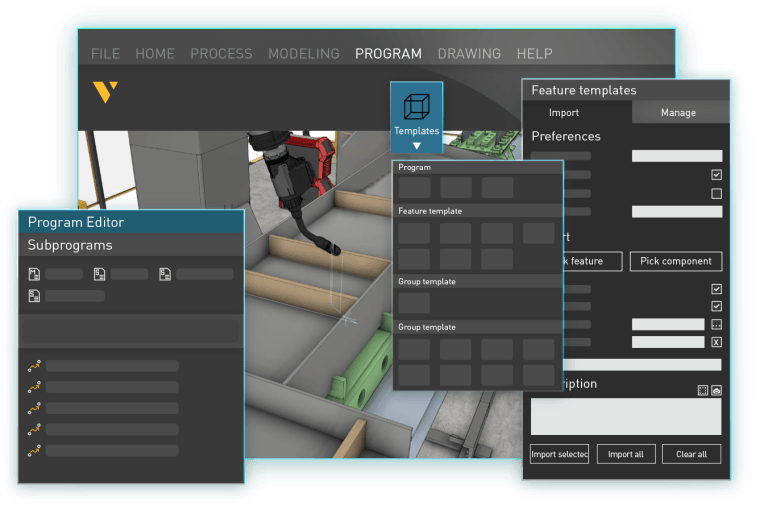 Robot Offline Programming Visual Components