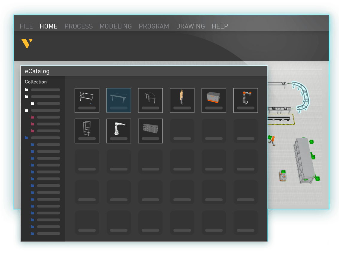 Manufacturing simulation - Visual Components